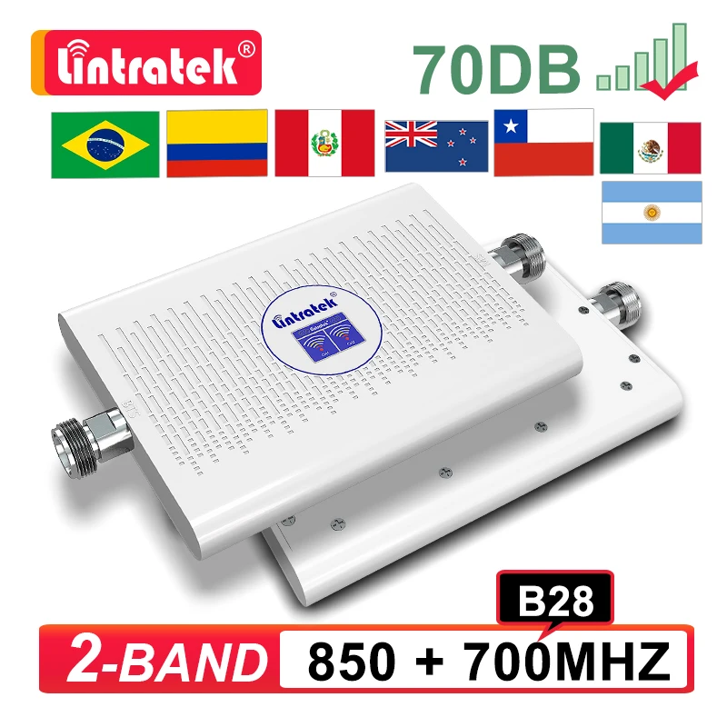 Lintratek 신호 증폭기, B28, B5, 850, 700Mhz, 모바일 2G, 3G, GSM, CDMA, 850mhz, 1700 1900, 4G 700, 휴대폰 ...