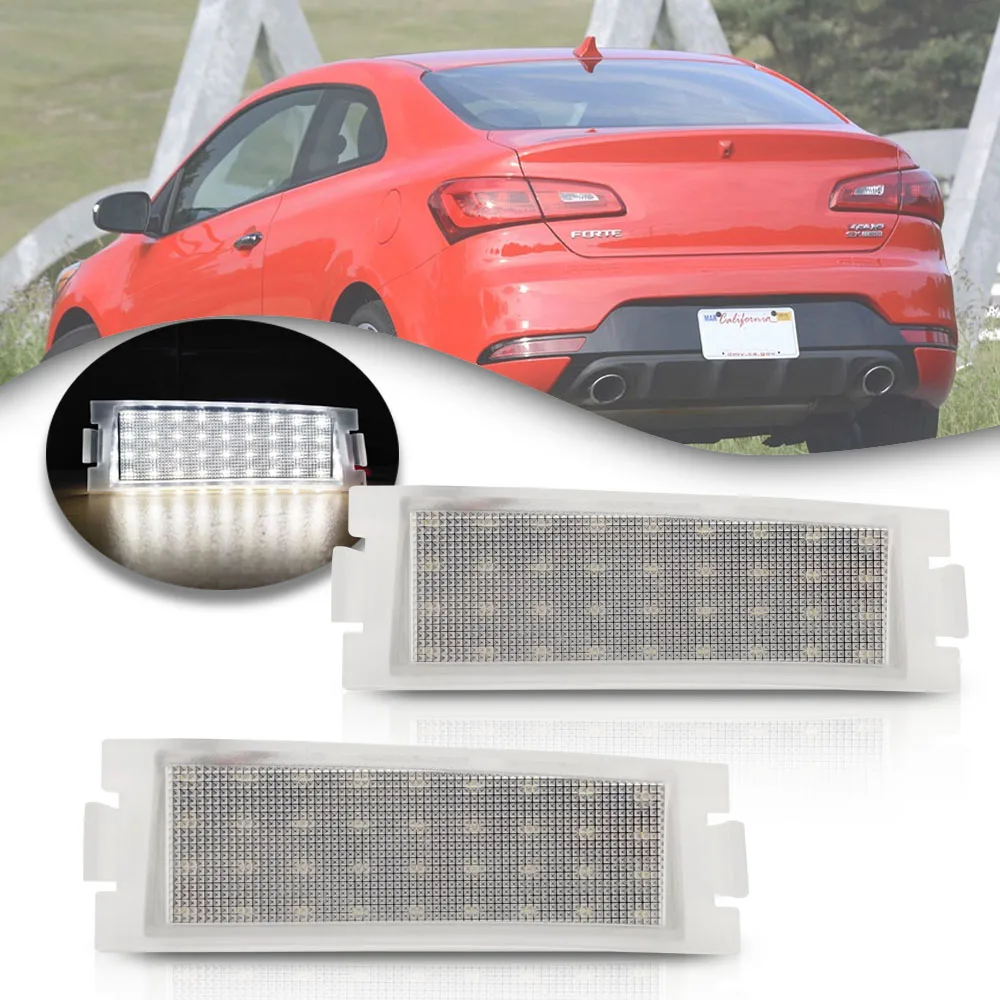 LED license number plate light Car Accessories For KIA Forte Koup 2009 ...