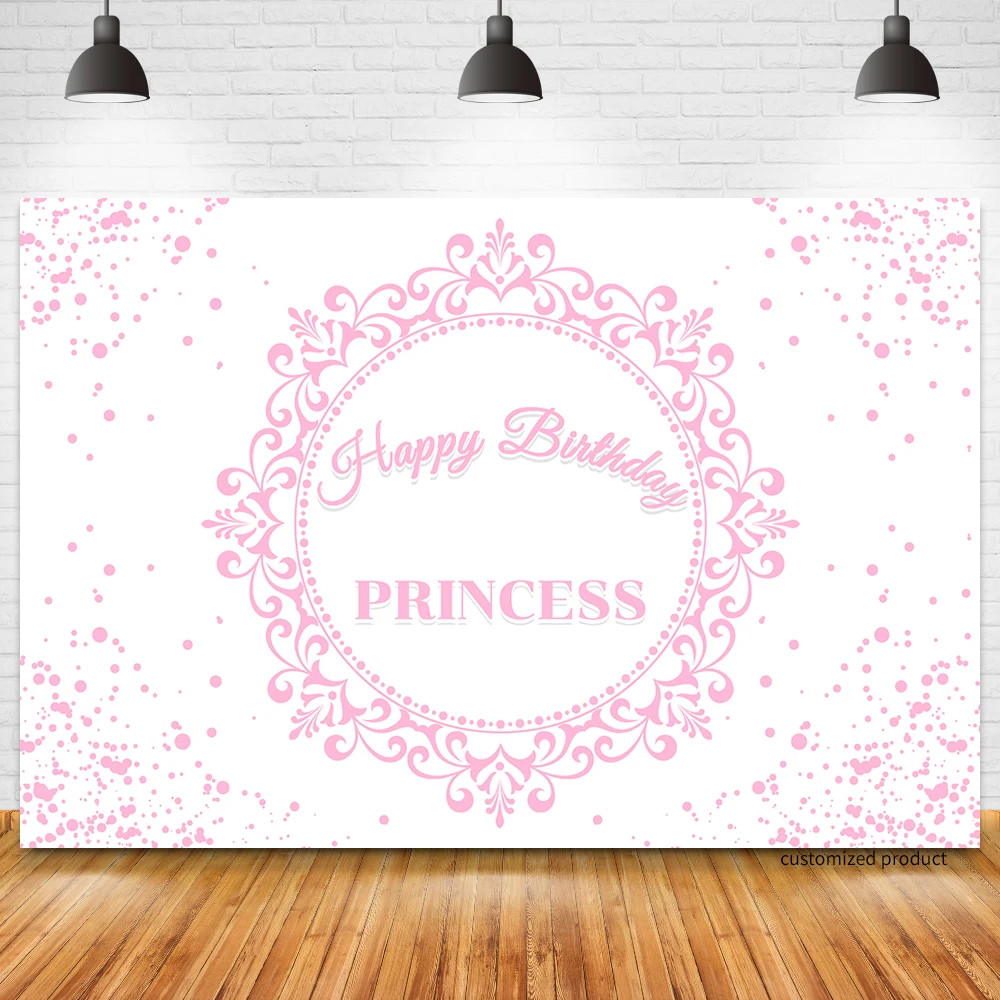 Nitree Custom Name Gold Glitter Birthday Party Banner Backgrounds Baby 