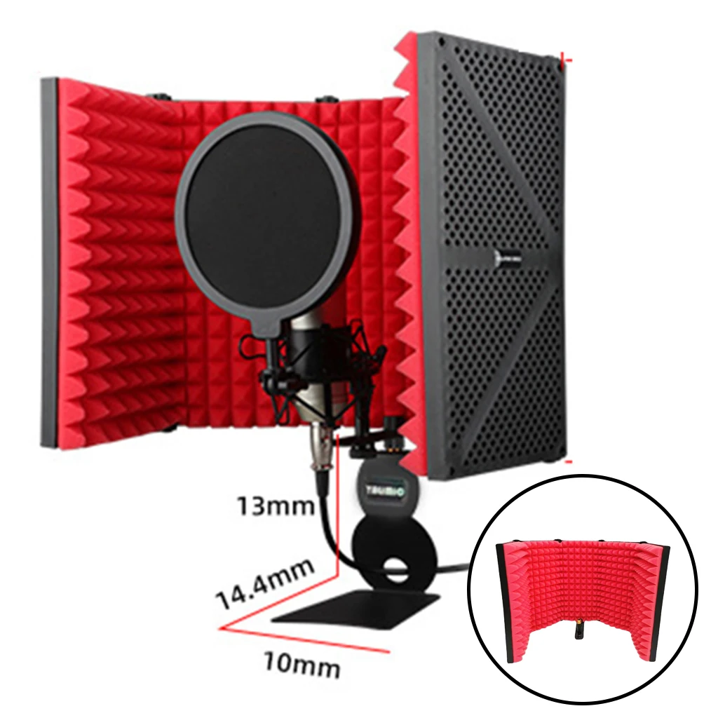 Metal Mic Isolation Shield For Microphone Recording Equipment Sound ...