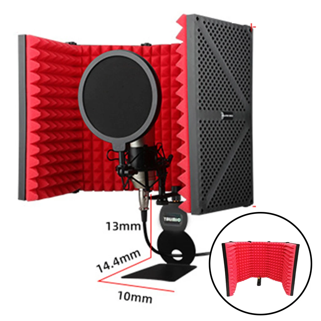 Metal Mic Isolation Shield For Microphone Recording Equipment Sound ...