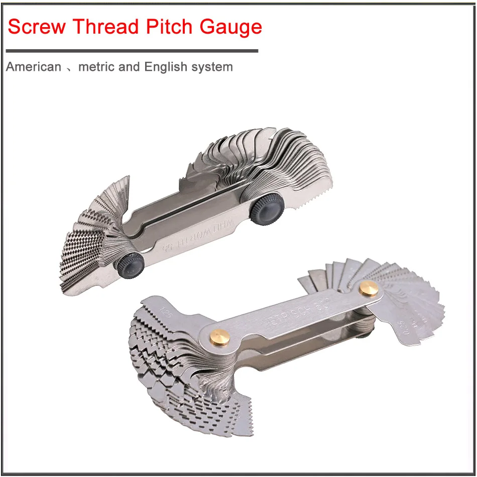 55degree 60degree American Metric and English system Screw Thread pitch ...