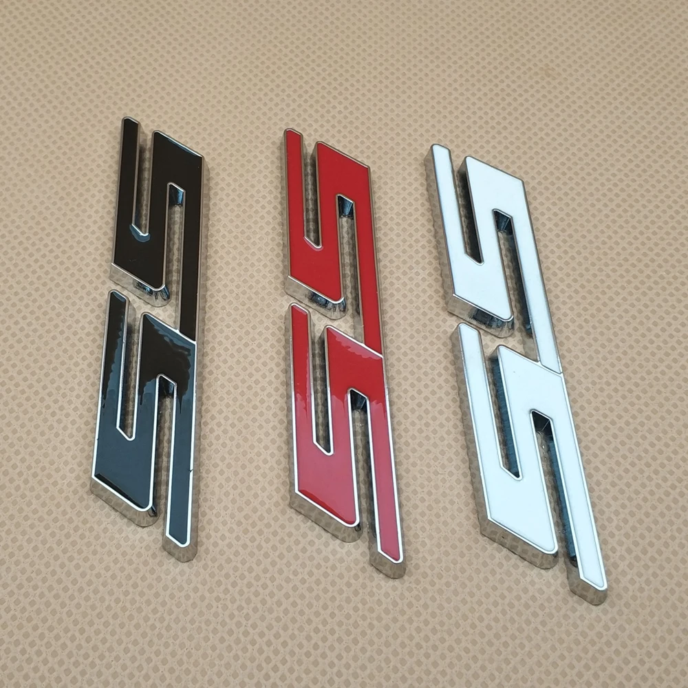 Car Styling Metal SS Letter Auto Emblem Sticker Trunk Lid Fender Badge ...