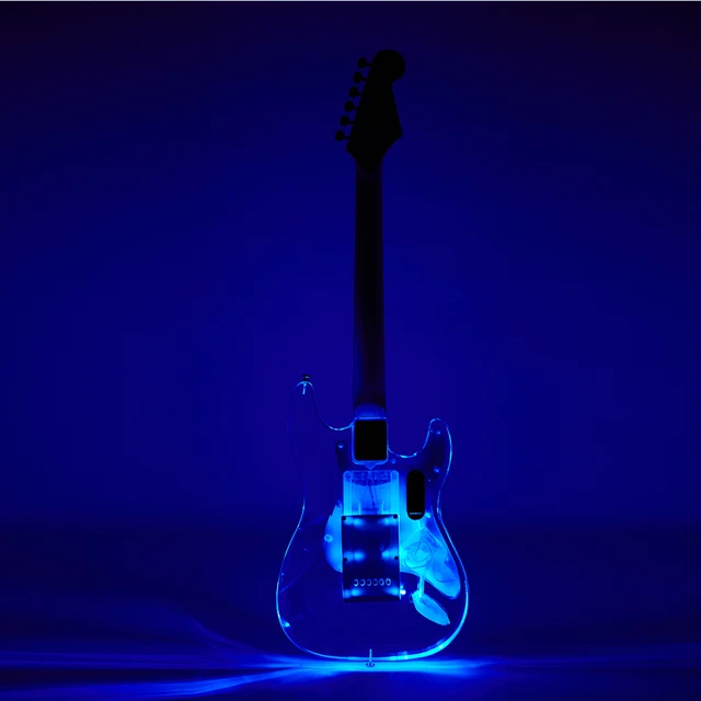 Blue Electric Guitar Wallpaper
