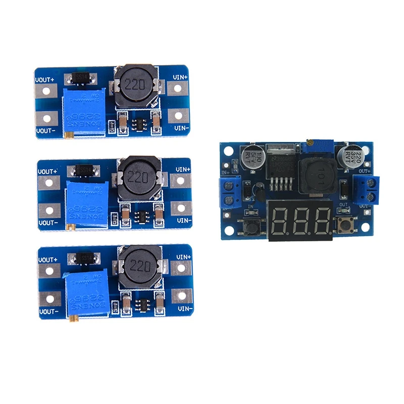 Módulo reductor LM2596S de alta potencia DC DC, módulo de fuente de alimentación ajustable y 3 ...
