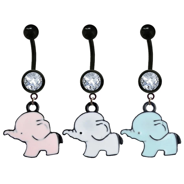 Elephant Belly Button Rings