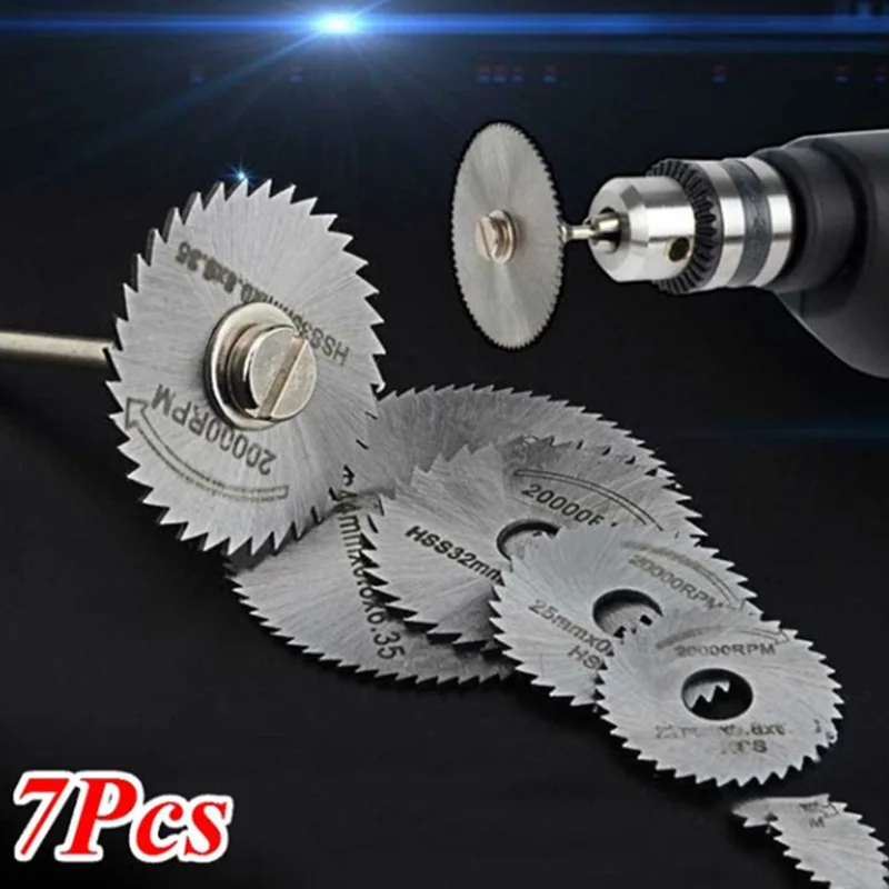 7-6pc-circular-saw-disc-wheel-blades-shank-high-speed-steel-mini-saw ...