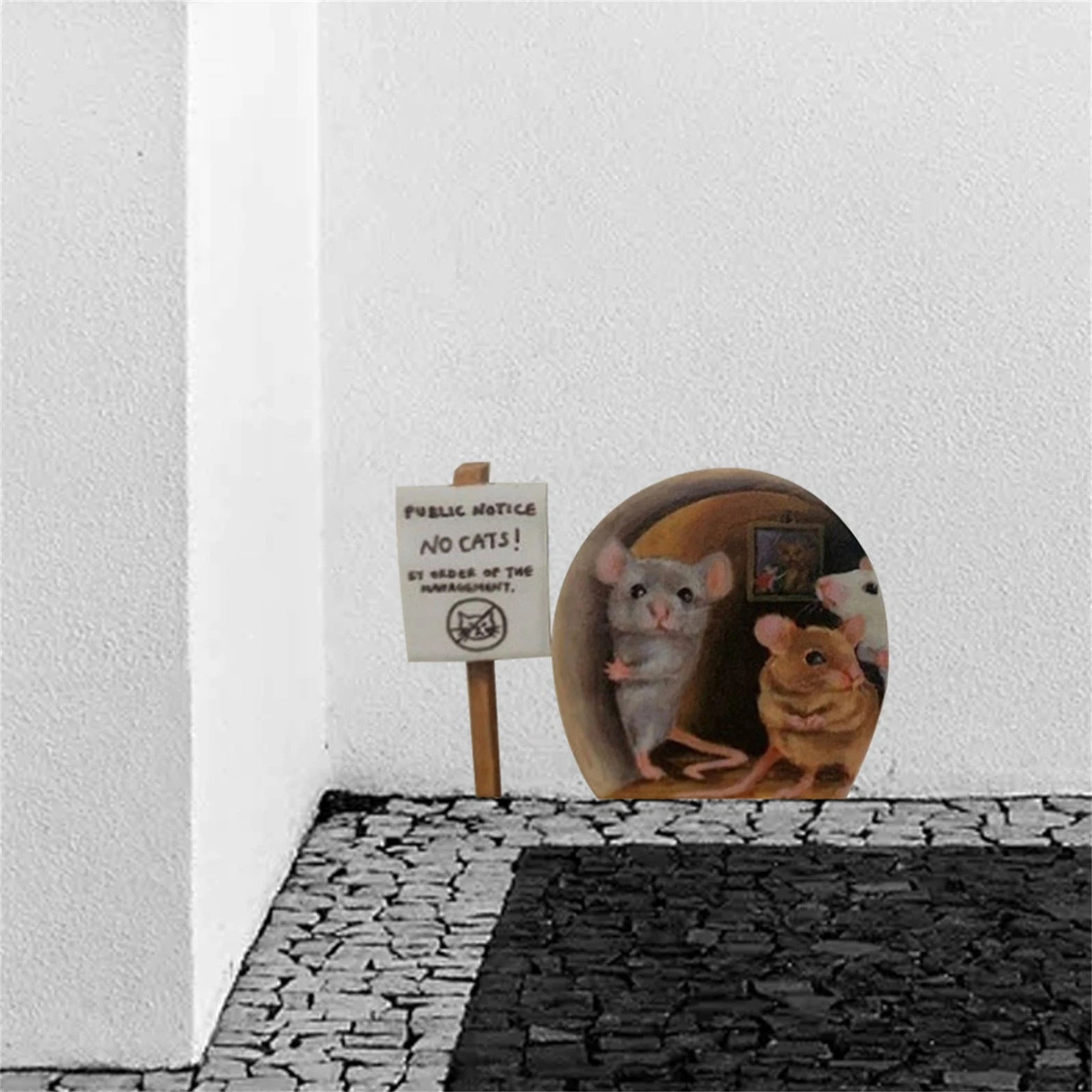 1/10Pcs Kleine Muis Gat Muur Sticker Deur Muis Stickers Leuke ...