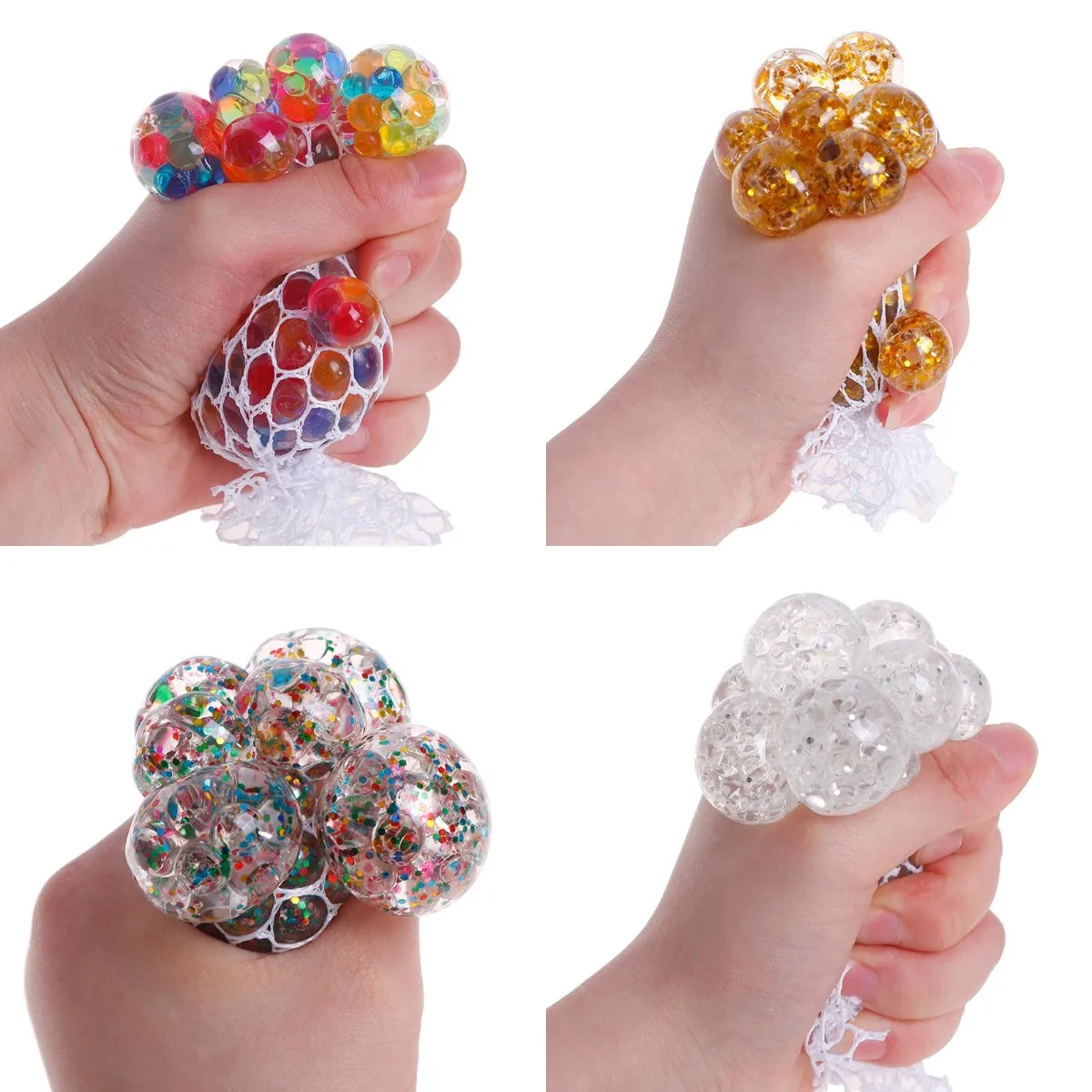 Anti Stress Rainbow Squeeze Ball Relief Squeeze Grape Balls Relieve ...
