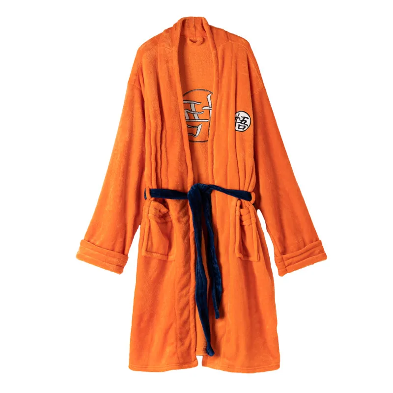Anime Dragon Ball Son Goku Bath Robe Sleepwear Cosplay Costume For ...