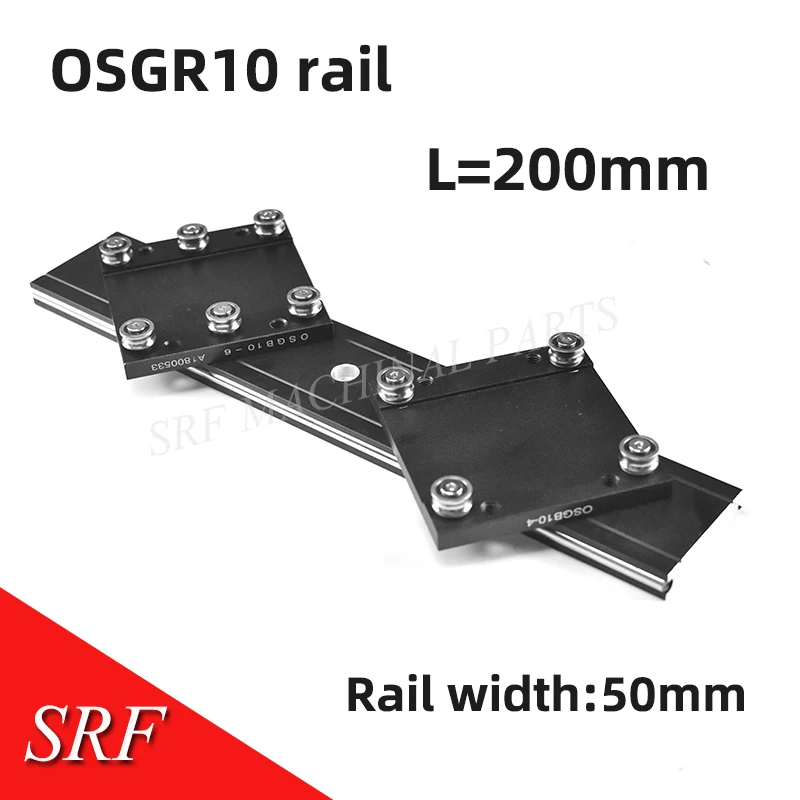 50mm width Aluminum roller linear guide rail external dual axis linear ...