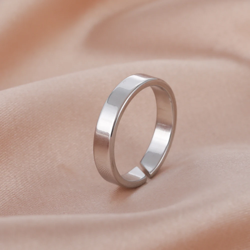 COOLTIME anillo abierto minimalista de acero inoxidable para hombre y ...