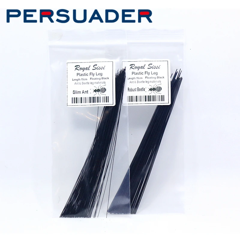 Persuader-big-volume-plastic-insect-fly-leg-fly-tying-materials-black ...