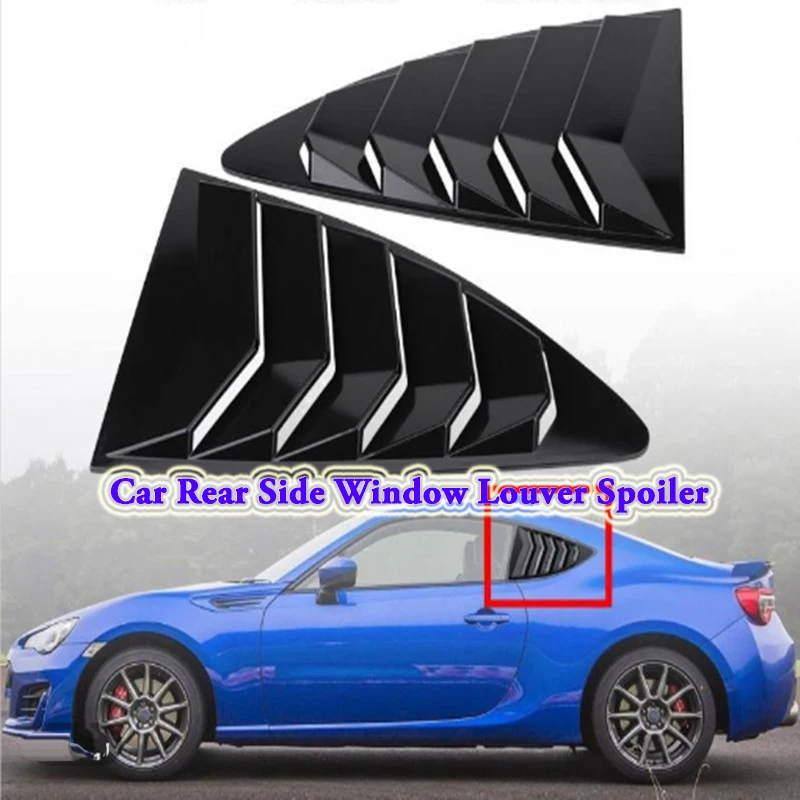 Car Rear Side Window Louver Spoiler Panel Quarter Window Fit For Scion ...