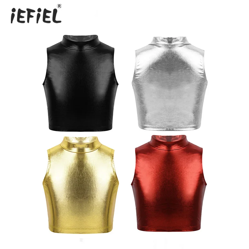 iefiel-PVC-Leather-Shiny-Metallic-Rave-Outfit-Ballet-Dance-Stage ...