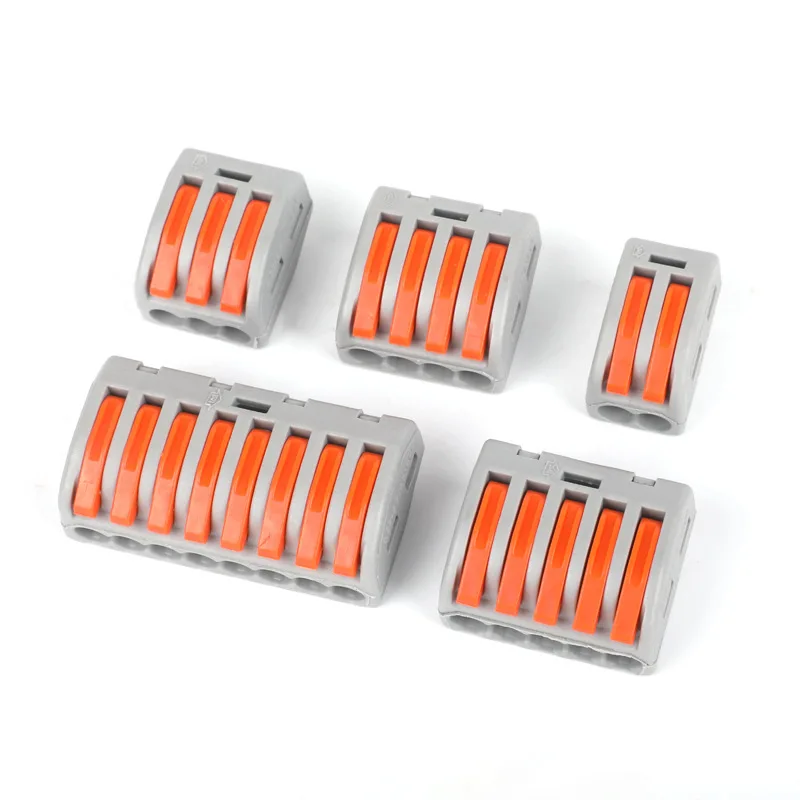 10pc Fast Wire Cable Connectors 222 Universal Compact Connection Spring ...