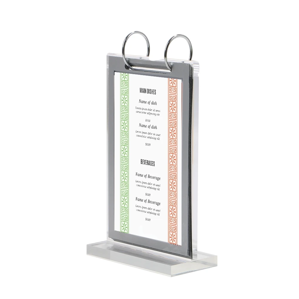 Acrylic-Flip-Page-Cover-Double-sided-Loose-leaf-Poster-Frame-Display ...