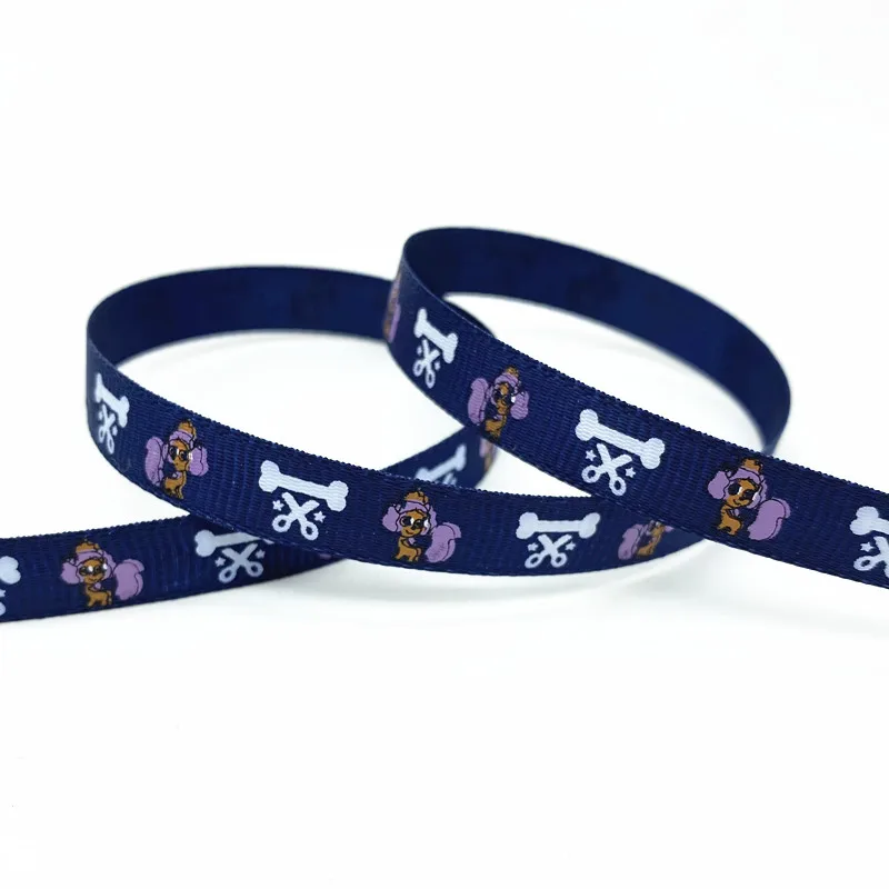5 Yards 10mm Pet Ribbon Printed Animal Grosgrain Ribbons for Gift ...