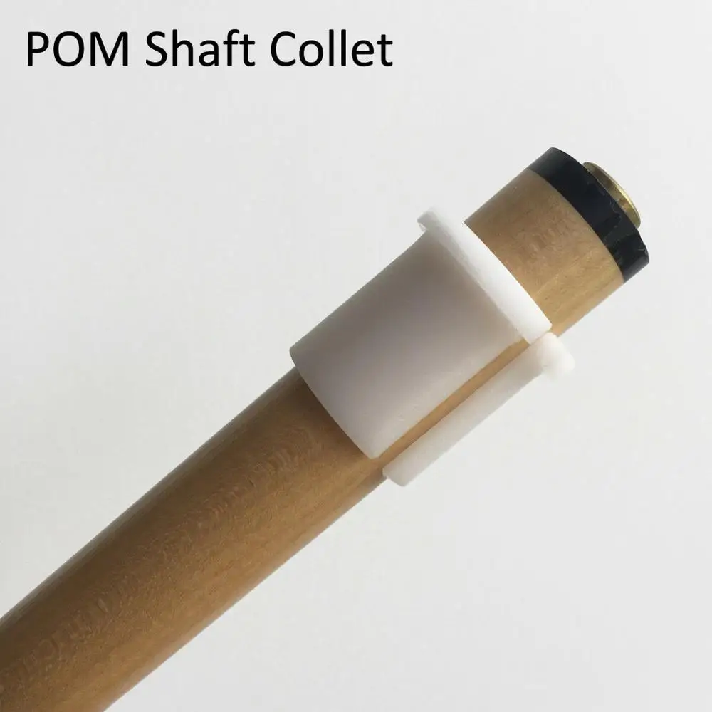 Pool Cue White POM Shaft Collet Sleeve - Cue Building Tool Lathe Accessory