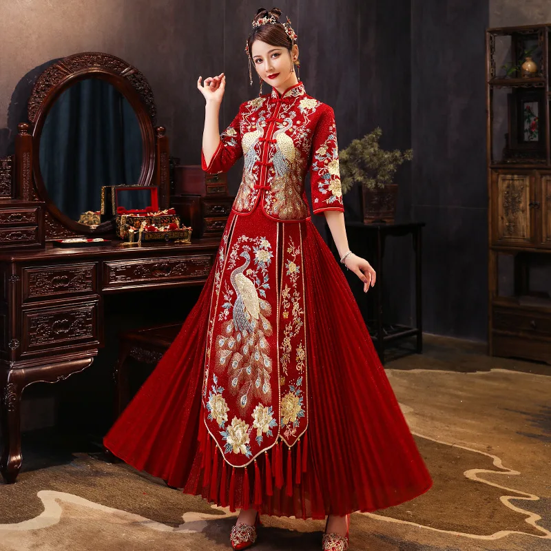 Chinese Wedding Dress Gold