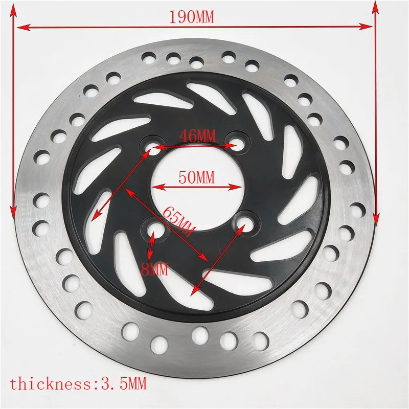 ATV-190mm-Brake-Disc-Brake-Rotor-for-Scooter-Moped-Jonway-Taotao-Roketa ...