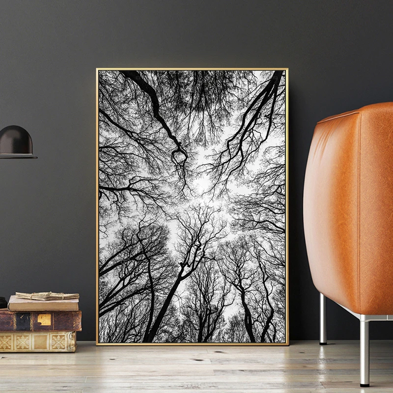 Black And White Tree Wall Art