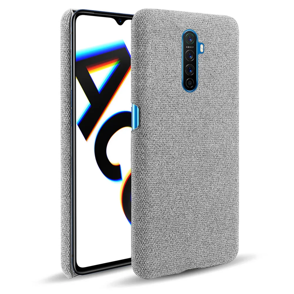 Cloth Cases For Oppo Realme X2 Pro Case Slim Retro Cloth Hard Phone ...