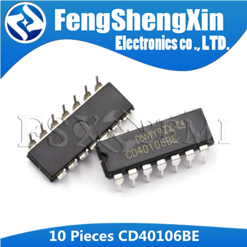 10 개/몫 CD40106BE DIP 14 CD40106 CMOS Hex Schmitt Triggers IC|schmitt ...