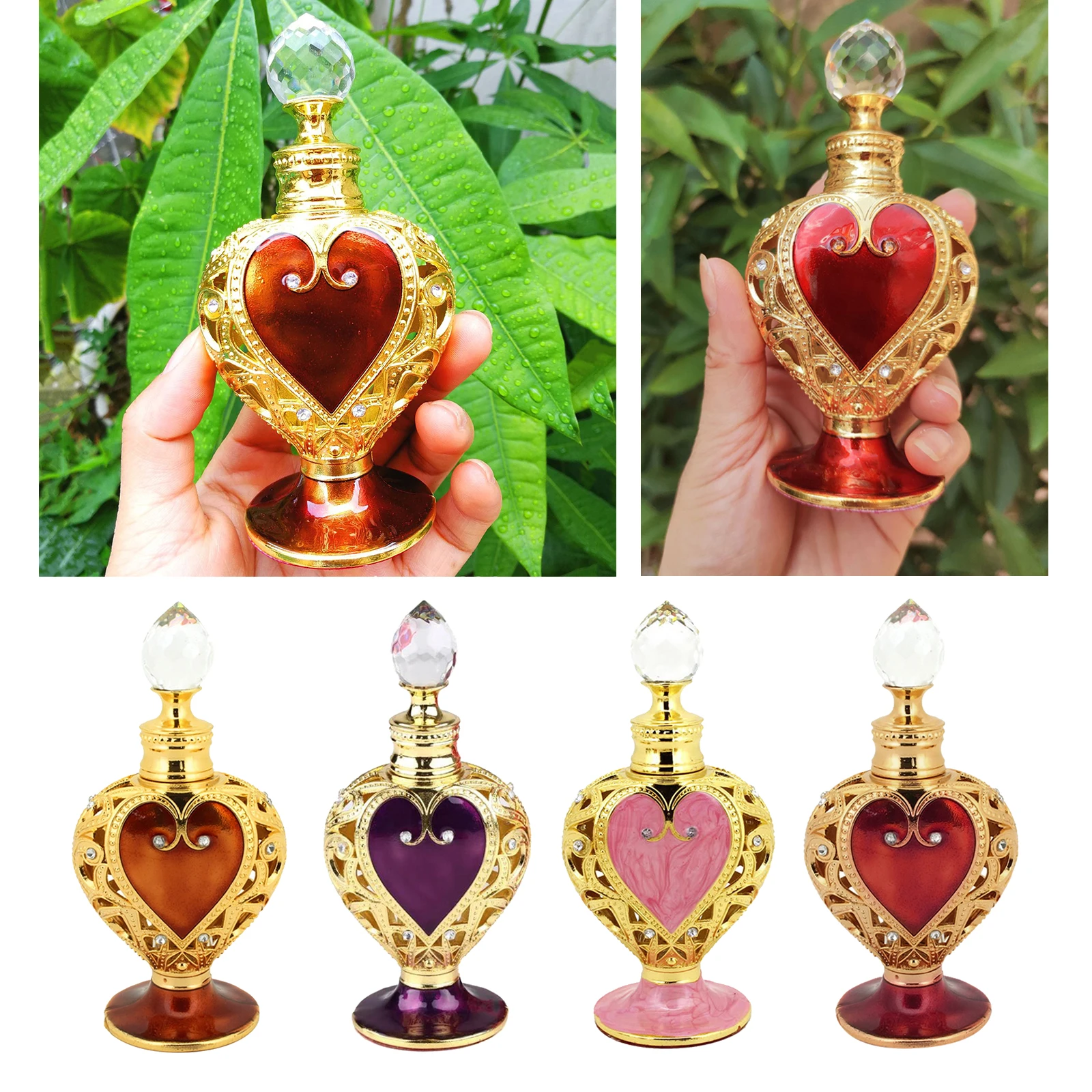 Diamond-studded Refillable Perfume Fragrance Atomizer Bottle Liquid ...