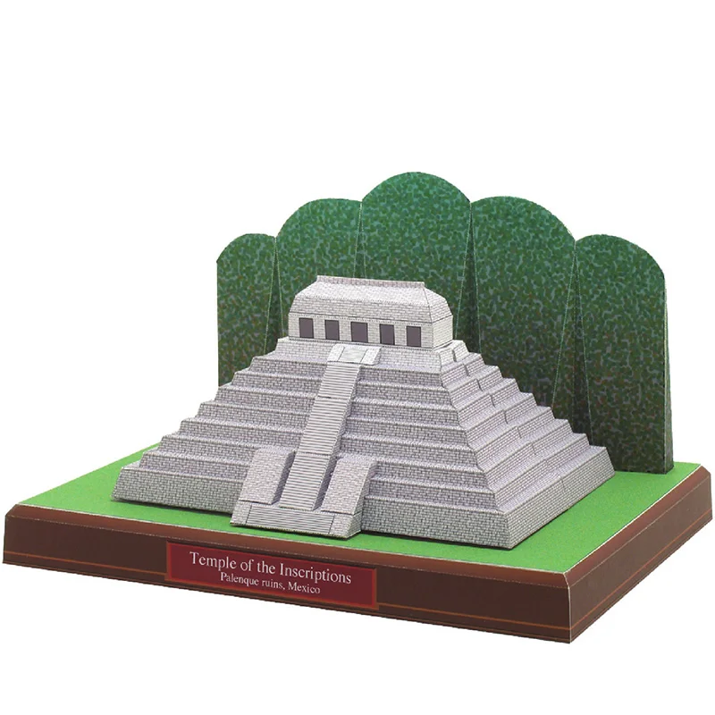 Mexico-Temple-of-The-Inscriptions-3D-Paper-Model-House-Papercraft-DIY ...
