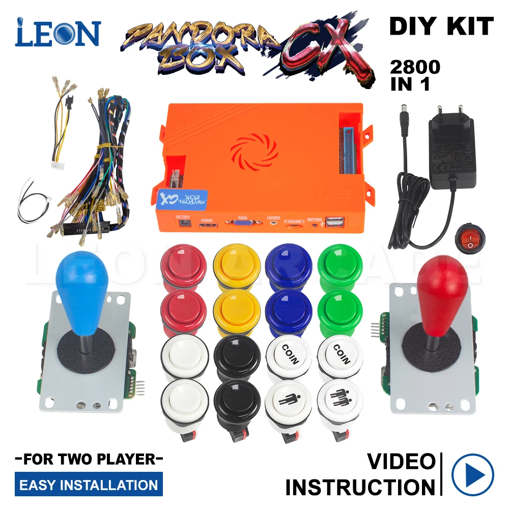 2800-In-1-Arcade-Kit-Pandora-Box-Cx-Happ-Arcade-Buttons-Mame-5-Pin-8 ...