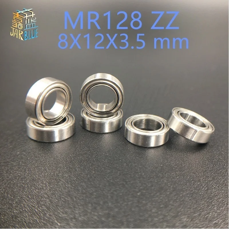 Free Shipping 10pcs MR128ZZ MR128 ZZ MR128-2Z 8X12X3.5 mm Deep groove ...