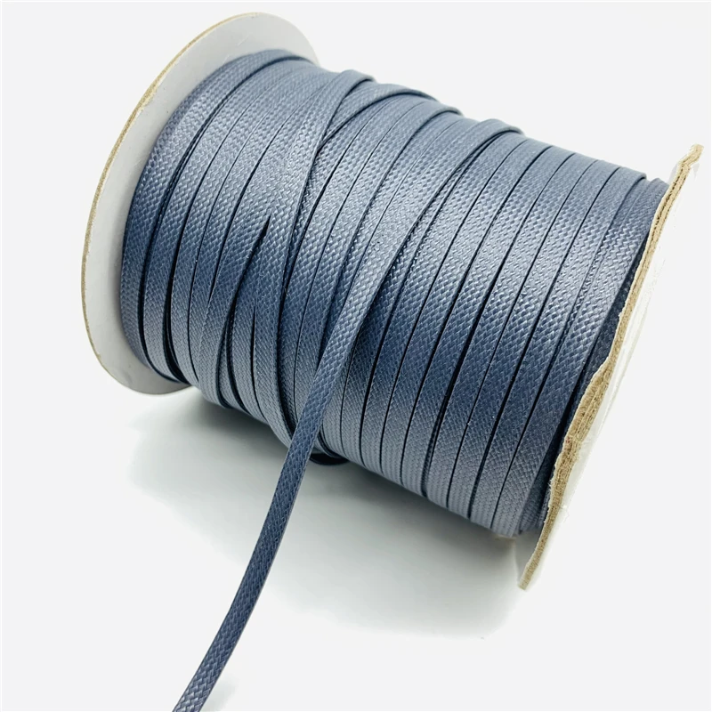 SAUTOIR - COLLIER,03--Corde plate tressée et cirée, 5yards, 4mm, cordon ...