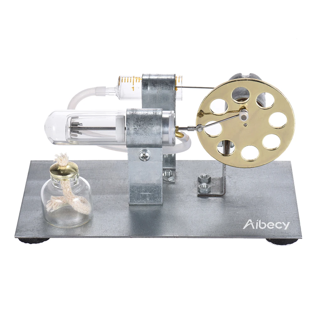 Aibecy Mini Hot Air Stirling Engine Motor Model Stream Power Physics ...