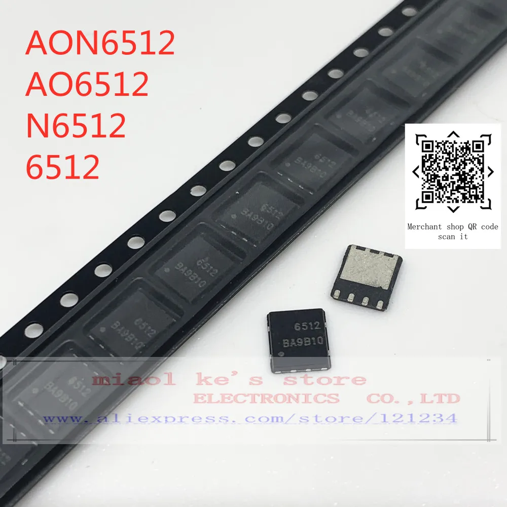[10 peças] 100% novo original: aon6512 ao6512 n6512 6512-mosfet n ...