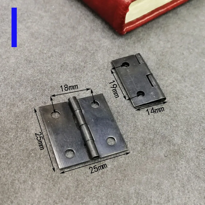 50pcs/pack Tin Small Hinge Carton Wooden Box Crafts Box Accessories ...