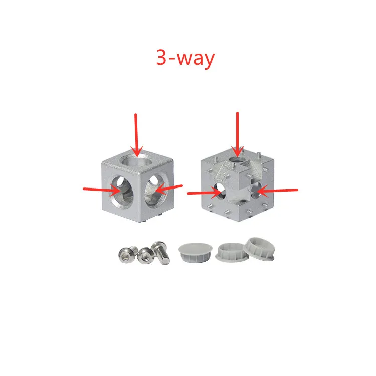 LINK CNC 3030 aluminum profile fittings 2-way 3-way corner connector ...