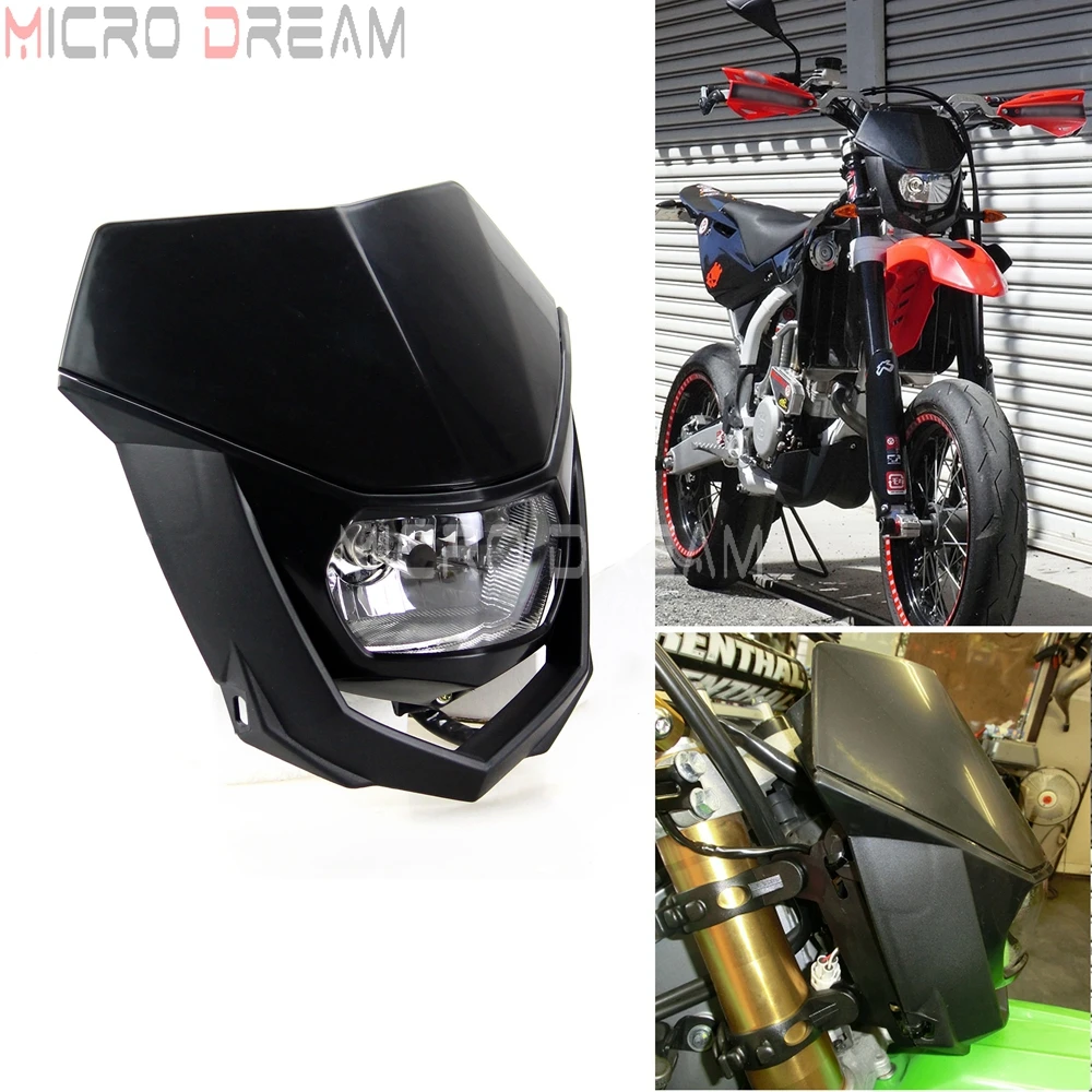 Motocross Dirt Bike Offroad Enduro H4 Headlight Universal 12V 35w ...