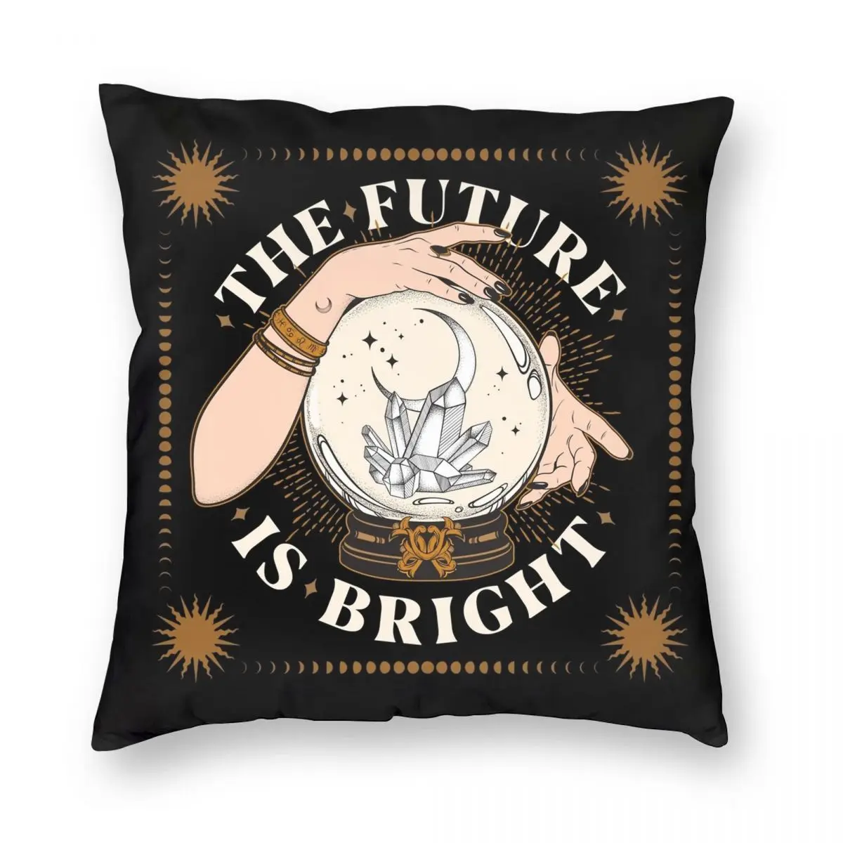 The-Future-Is-Bright-Pillowcase-Polyester-Linen-Velvet-Creative-Zip ...