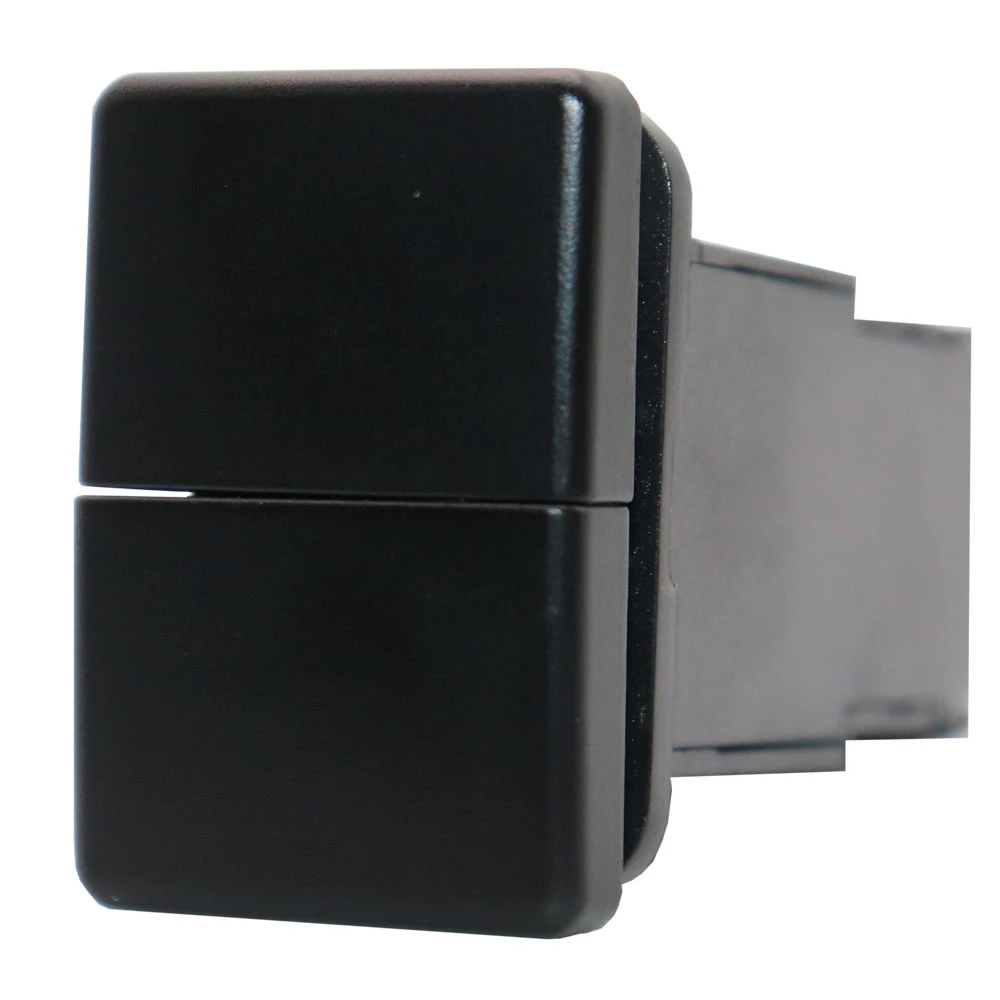 12V Dual Push Button Switch Blank No Pattern Blue/Green Backlit with ...