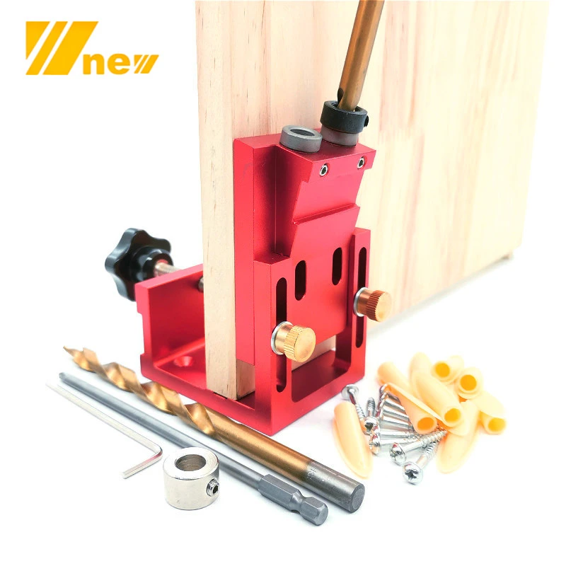 New Pocket Hole Drill Guide Dowel Jig Oblique Hole Locator Drilling Kit ...