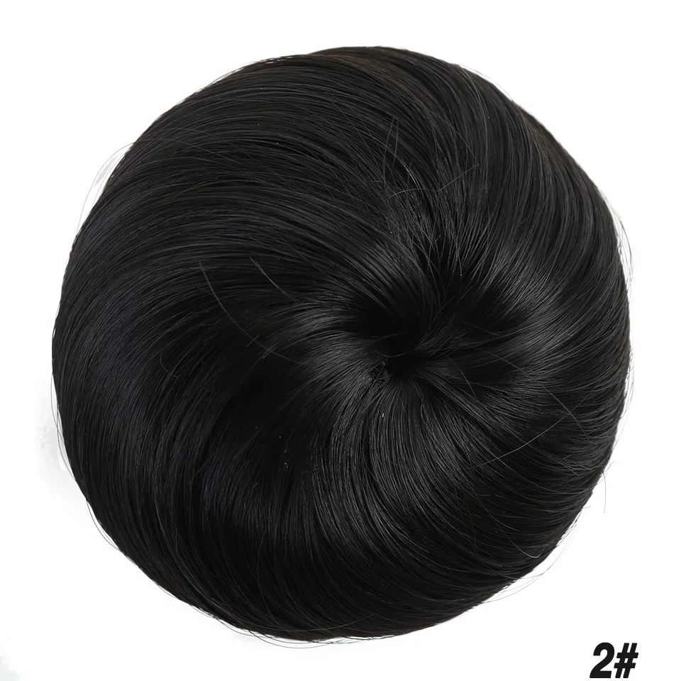 Synthetic donut hair bun with elastic band (Brand - Lupu) - Hair.lk