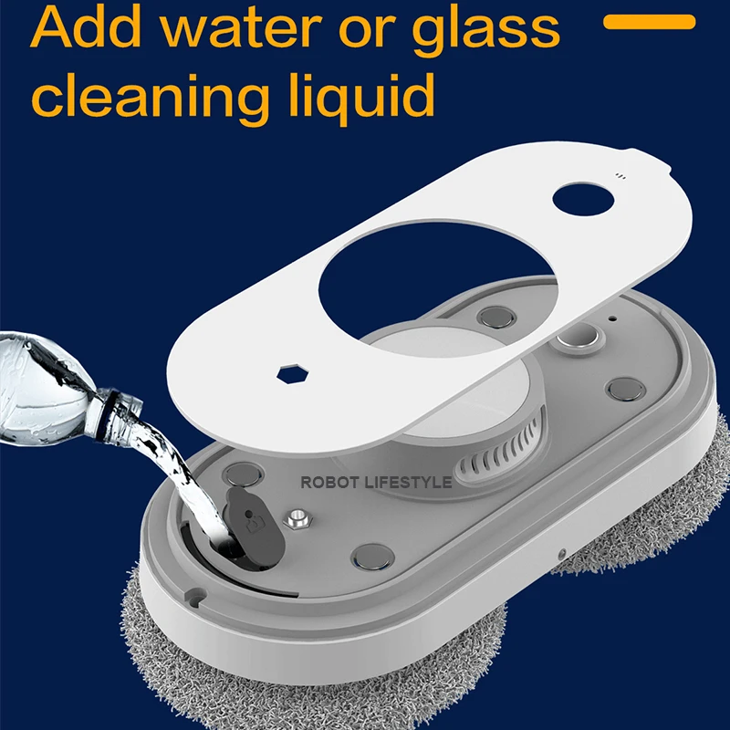 Water tank window cleaner robot suction anti falling robotic vacuum ...