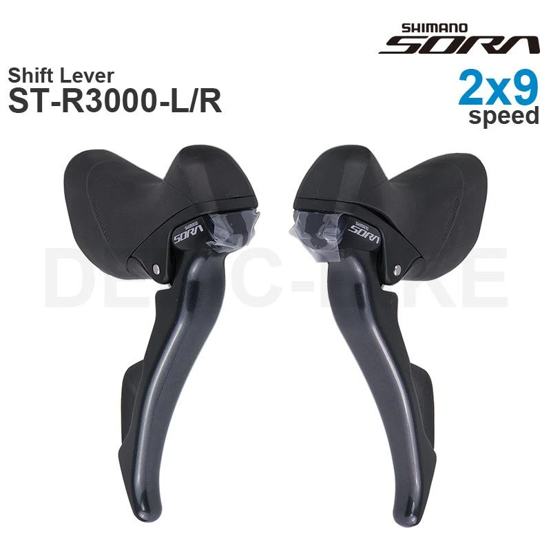 Shimano Sora R3000 2x9 Speed - Dual Control Lever St-r3000 Groupset ...