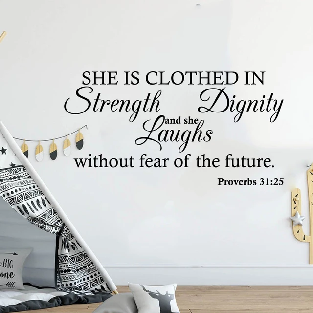 Proverbs 31 25 Quote