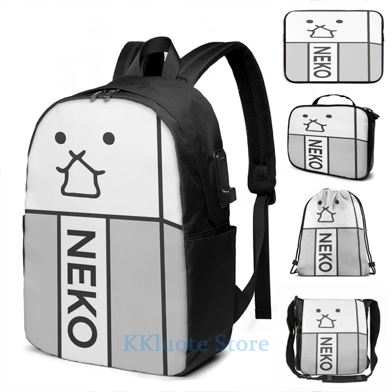 Funny-Graphic-print-battle-cats-eraser-cat-gomu-cat-2-USB-Charge ...