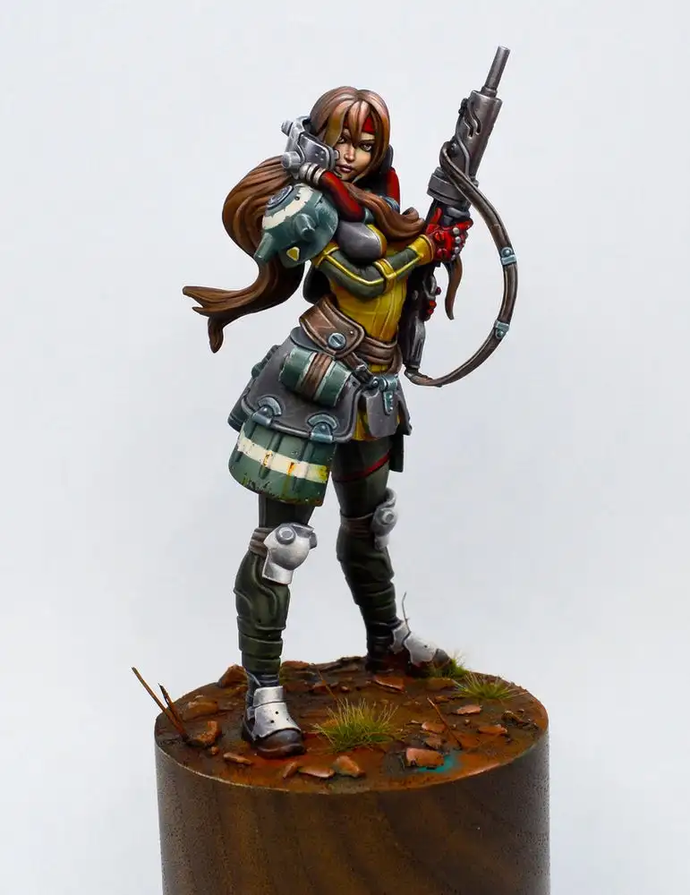 1/24 75mm Ancient Girl Stand With Long Hair (no Base ) Resin Figure ...