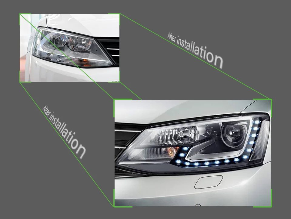 VW Jetta Headlights 2011-2018 Jetta Gli LED Headlight Europe