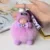 Pompom Sleeping Baby Keychain Cute Fluffy Plush Doll Keychains Women ...