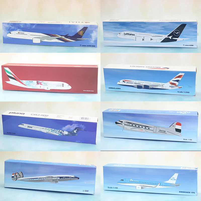 A330 A350 A380 B787 E-175 Concord Lufthansa DELTA KLM ETIHAD Finnair ...